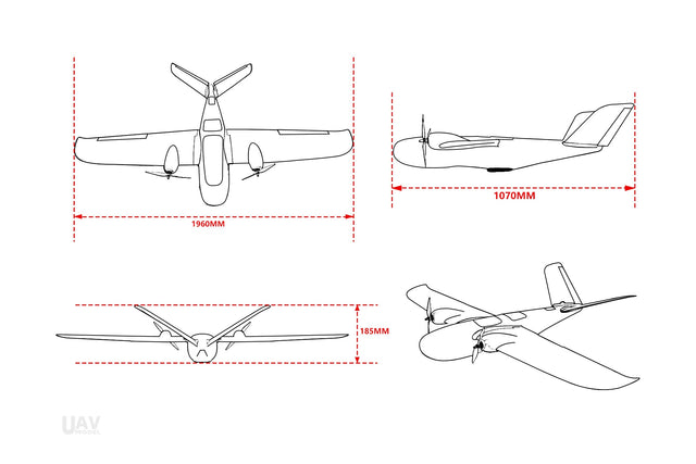 Makeflyeasy Believer 1960mm UAV Fixed Wing Drones – UAVMODEL
