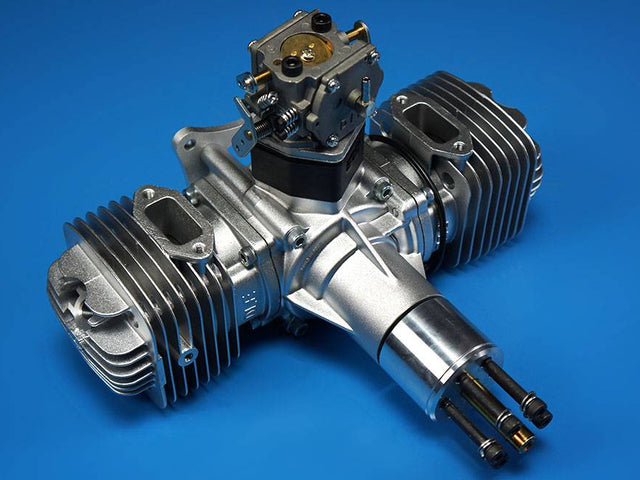DLE120 120CC Two cylinder side exhaust two stroke gasoline engine Mode ...