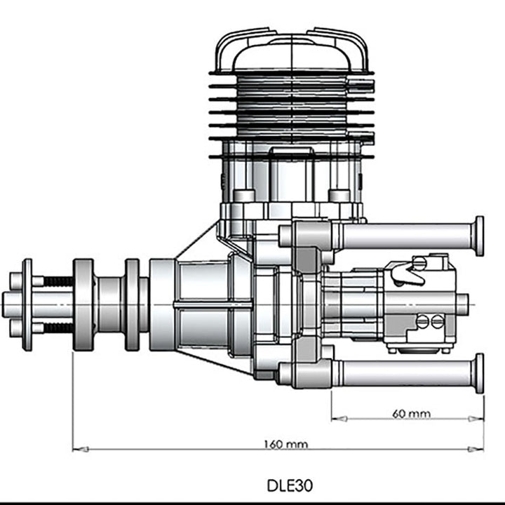 DLE 30 30CC Model Gas engine – UAVMODEL